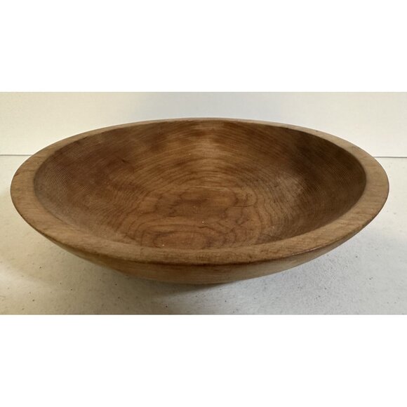 Munising | Kitchen | Munising Wood Bread Bowl Primitive Folk Oval 9x8 ...